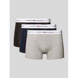 Tommy Hilfiger Trunks mit Label-Bund im 3er-Pack