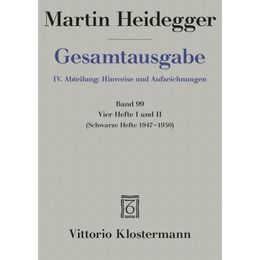 Klostermann Vier Hefte I und II - Martin Heidegger, Kartoniert (TB)