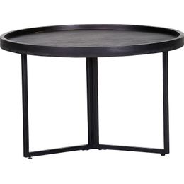 Beistelltisch GUTMANN FACTORY "Grace" Tische Gr. B/H/T: 63 cm x 38 cm x 63 cm, schwarz (schwarz, schwarz, schwarz) Beistelltische