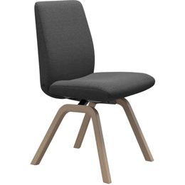 Polsterstuhl stressless "Laurel" Stühle Gr. B/H/T: 49 cm x 92 cm x 59 cm, ROHLEDER Stoff Q2 FARON, Vollholz, grau (dark grey q2 faron, walnuss) Polsterstühle