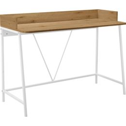 Schreibtisch Inosign "Jullian" Tische Gr. B/H/T: 117 cm x 87 cm x 48 cm, weiß (eiche, weiß, eichefarben) Schreibtische