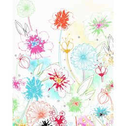 Komar Vliestapete "Joyful" Tapeten Gr. B/L: 200 m x 250 m, Rollen: 1 St., bunt Blumentapeten