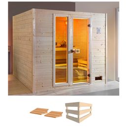 Weka Sauna "Valida 4" Saunen beige (natur) Saunen