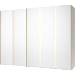 Müllermöbel Drehtürenschrank MÜLLER SMALL LIVING "Modular Plus Variante 7" Schränke Gr. B/H/T: 292,4 cm x 221,4 cm x 60,5 cm, 5 St., Basisausführung, weiß (weiß, birke) Drehtürenschränke