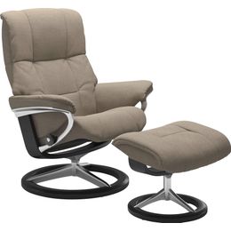 Fußhocker stressless "Mayfair" Hocker Gr. B/H/T: 55 cm x 41 cm x 39 cm, ROHLEDER Stoff Q2 FARON, Signature Base Schwarz, beige (beige q2 faron) Fußhocker