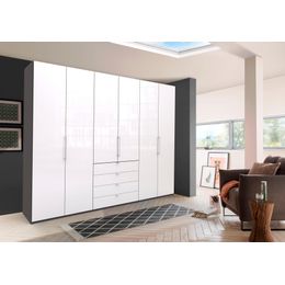 Kleiderschrank Wiemann "Loft" Schränke Gr. B/H/T: 300 cm x 236 cm x 58 cm, 6 St., weiß (havanna, glas) Kleiderschränke