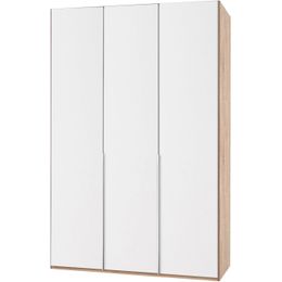 Kleiderschrank wimex "New York" Schränke Gr. B/H/T: 180 cm x 208 cm x 58 cm, 4 St., weiß (struktureichefarben hell, front weiß) Kleiderschränke