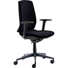 mayer Sitzmöbel Bürostuhl MAYER SITZMÖBEL Stühle Gr. B/H/T: 66,5 cm x 116 cm x 62 cm, Echtleder, schwarz (schwarz, schwarz) Drehstühle
