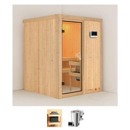 Karibu Sauna "Milaja" Saunen beige (naturbelassen) Saunen