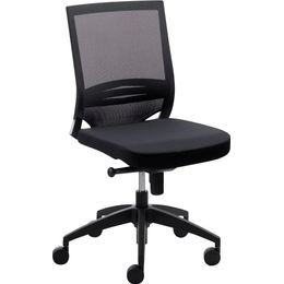 mayer Sitzmöbel Bürostuhl MAYER SITZMÖBEL Stühle Gr. B/H/T: 63 cm x 106 cm x 60 cm, Polyester, schwarz (schwarz, schwarz) Drehstühle