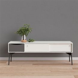 TV-Board Home Affaire "Fur" Sideboards Gr. B/H/T: 154,2 cm x 52,8 cm x 39,1 cm, 1, weiß TV-Lowboards