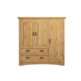 Wäscheschrank Home Affaire "Konrad" Schränke Gr. B/H/T: 133 cm x 132 cm x 39 cm, 3 St., beige (natur) Mehrzweckschränke