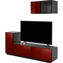 now! by hülsta Regalelement NOW BY HÜLSTA "now to go colour" Regale Gr. B/H/T: 37,5 cm x 75 cm x 39,2 cm, rot (hochglanz granatrot) TV-Board TV-Sideboard TV-Sideboards