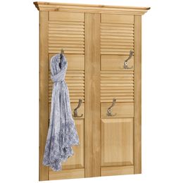 Garderobenpaneel Home Affaire "Ayanna" Garderobenpaneele Gr. B/H/T: 84 cm x 111 cm x 6 cm, beige (natur) Garderobenpaneele