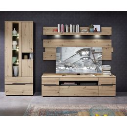 TV-Schrank Innostyle Schränke Gr. B/T: 192 cm x 47 cm, 2 St., braun (artisan eiche, absetzung: graphit) TV-Sideboards