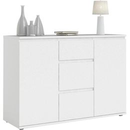 Sideboard Home Affaire "Nova" Sideboards Gr. B/H/T: 119,5 cm x 83,7 cm x 40,0 cm, 3, weiß Sideboards