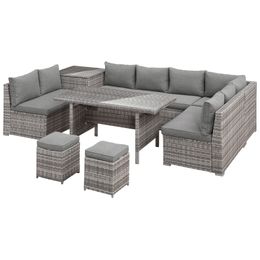 Gartenlounge-Set Konifera "Kalamos" Sitzmöbel-Sets grau Gartenmöbel-Set Outdoor Möbel Bestseller