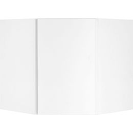 Eckhängeschrank Optifit "Roth" Schränke Gr. B/H/T: 60 cm x 57,6 cm x 34,6 cm, 1 St., Komplettausführung, weiß (weiß, weiß) Hängeschränke