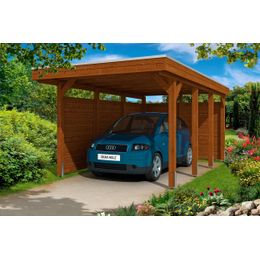 Skan Holz Einzelcarport SKANHOLZ "Friesland 1" Carports Gr. H: 210 cm, braun Carports