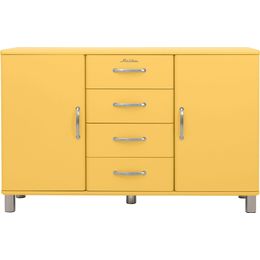 Sideboard Tenzo "Malibu" Sideboards Gr. B/H: 146 cm x 92 cm, gelb (sunny yellow) Sideboards