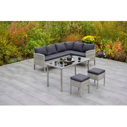 Gartenlounge-Set Merxx "Elba" Sitzmöbel-Sets grau Outdoor Möbel