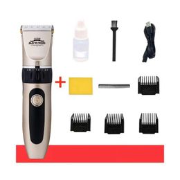 USB-Haarschneidemaschine für Männer, Gesichts- und Körperbartrasierer mit 4 Führungskämmen für Männer und den Heimgebrauch (Gold) - Lycxames