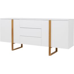 Sideboard Tenzo "BIRKA" Sideboards Gr. B/H/T: 176,5 cm x 78 cm x 43 cm, 3, weiß Sideboards