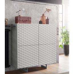 Highboard DIVENTA "KORFU" Sideboards grau (beton, grau) Highboards