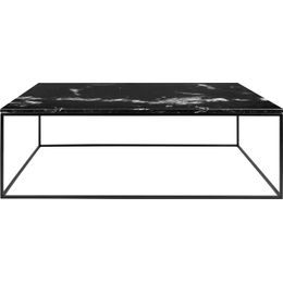 Couchtisch TemaHome "Gleam" Tische Gr. B/H/T: 120 cm x 40 cm x 75 cm, Farbe Beingestell, schwarz Couchtische eckig