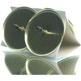.kaemingk - Adventskranzkerzenhalter Goldfarben ø 6 cm aus Metall - 4er Set