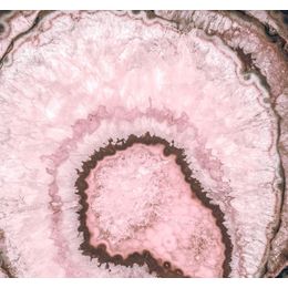 Komar Vliestapete "Geode" Tapeten Gr. B/L: 300 m x 280 m, Rollen: 1 St., rosa (rosa, schwarz, weiß) Steintapeten