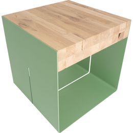 Beistelltisch WK Wohnen "9300" Tische Gr. B/H/T: 40 cm x 40 cm x 39 cm, grün Beistelltische