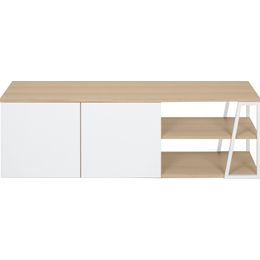 TV-Bank TemaHome "Albi" Sideboards Gr. B/H/T: 145 cm x 44 cm x 45 cm, weiß (eichefarbig, weiß) TV-Sideboards