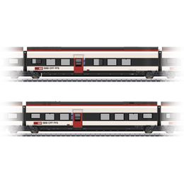 Märklin Personenwagen MÄRKLIN "Ergänzungswagen-Set 2 zum RABe 501 Giruno - 43462" Modelleisenbahn-Fahrzeuge rot (weiß, schwarz, rot) Kinder Loks Wägen