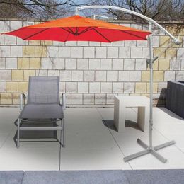 Keine Angabe - Deluxe-Ampelschirm orange 3m Sonnenschirm Marktschirm Gartenschirm Schirm