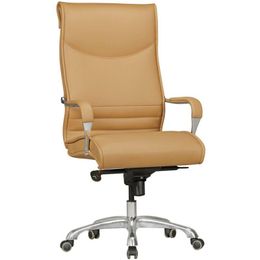 FineBuy - Bürostuhl bigboss Bezug Kunstleder Schreibtischstuhl bis 150 kg, xxl Design Chefsessel höhenverstellbar, Drehstuhl ergonomisch mit