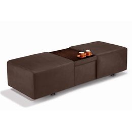 Hocker W.Schillig "taboo" Gr. B/H/T: 130 cm x 41 cm x 64 cm, Stoff S37, braun (chocolate s37) Hocker mit Stauraum