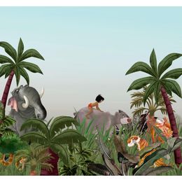 Komar Vliestapete "Jungle Book" Tapeten Gr. B/L: 300 m x 280 m, Rollen: 1 St., grün (grün, blau) Vliestapeten