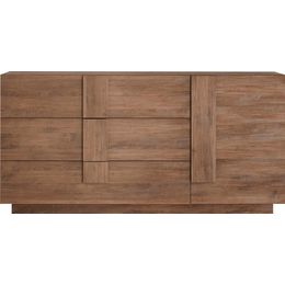 Sideboard Lc "Jupiter Sideboard" Sideboards Gr. B/H/T: 181 cm x 90 cm x 44 cm, 3, braun (mercure nb holzstruktur) Sideboards