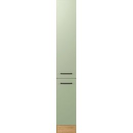 Apothekerschrank Flex-Well "Cara" Schränke Gr. B/H/T: 30 cm x 200 cm x 57,1 cm, grün (schilfgrün, artisan eiche) Apothekerschränke