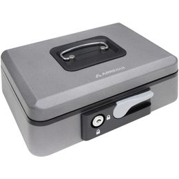 ARREGUI Popup C9736 Geldkassette aus Stahl Geldbox 25 cm breit Abschließbare Kasse mit Geldeinsatz Große Geldkassette mit Schlüssel und Münzeinsatz /