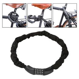 Swanew - Fahrradschloß Stahlketten für Moped Zahlenschloss Stahl 90cm