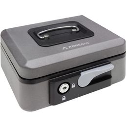 ARREGUI - Popup C9726 Geldkassette aus Stahl Geldbox 20 cm breit Abschließbare Kasse mit Geldeinsatz Kleine Geldkassette mit Schlüssel und