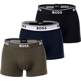 BOSS Power Pants kurz, Logobund, 3er-Pack, für Herren, blau, M
