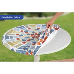 Wenko Maximex Spann-Tischdecke, Tischbezug mit Gummiband, Mehrfarbig, Polyvinylchlorid mehrfarbig, Gummi weiß - mehrfarbig