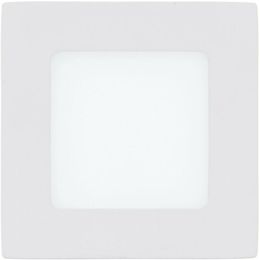 94053 led Einbauleuchte fueva 1 weiß, 5,5W 120x120 mm quadratisch Lichtfarbe warmweiß - Eglo