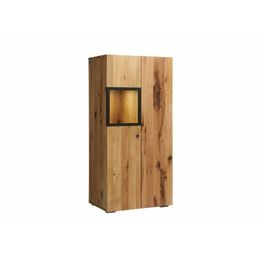 Massivmöbel24 Highboard Wild-/Zerreiche 66x43x138 natur geölt frankfurt 114 - natur