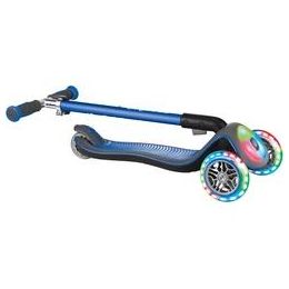 Globber Scooter Elite Deluxe Flash Lights dunkelblau mit Leuchtrollen