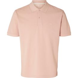 Selected Poloshirt, Regular Fit, Bio-Baumwolle, für Herren, rosa, L