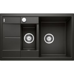 Blanco Granitspüle "METRA 6 S Compact" Küchenspülen Gr. beidseitig, schwarz Küchenspülen